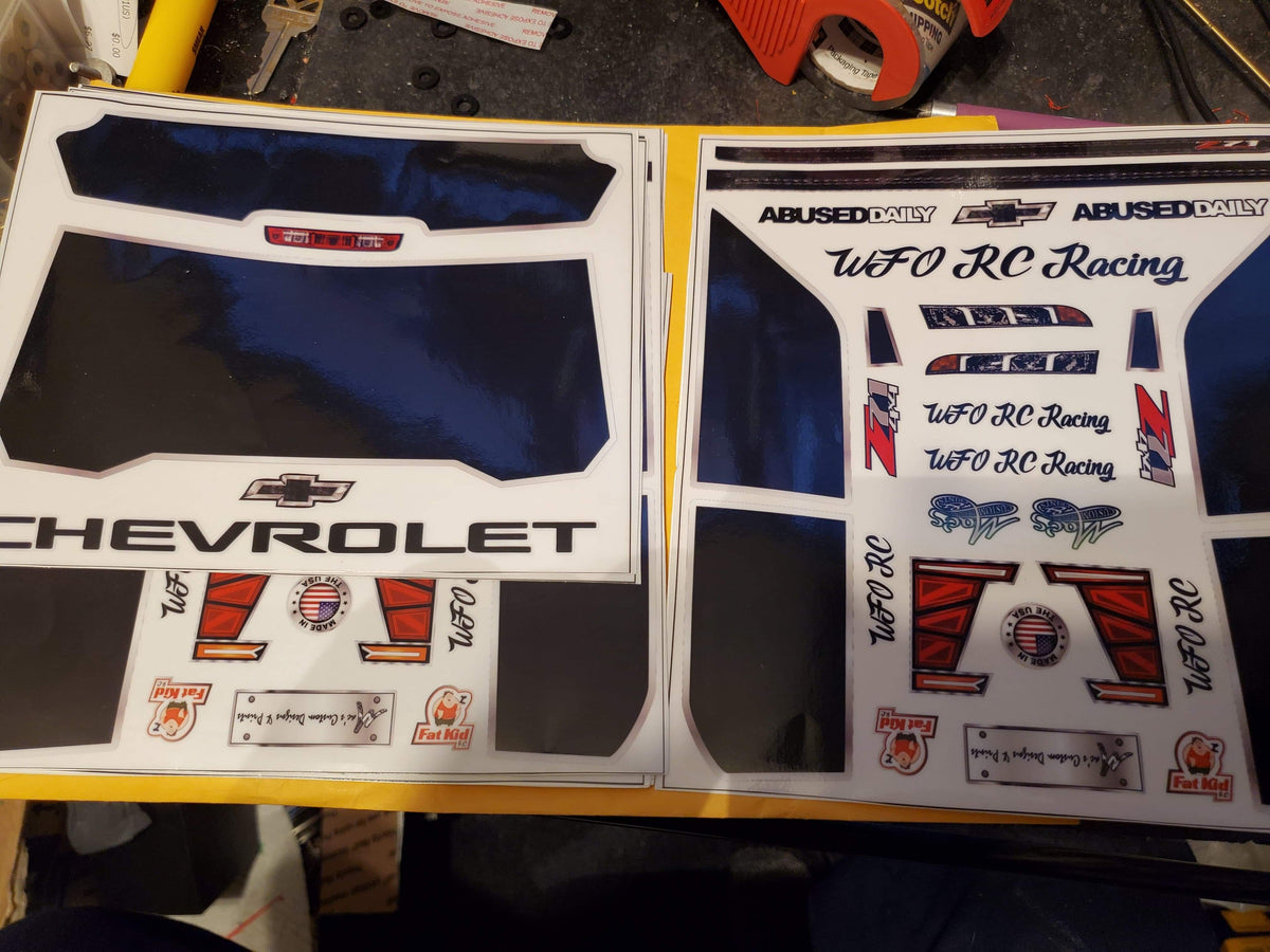 X-Maxx Unbreakable Body Sticker Kits – WFO RC